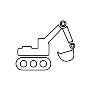 Baggerausmalbilder - Baggerwelt